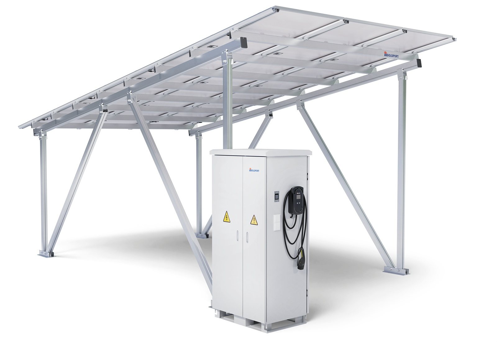 SoloPort - Carport med solceller som inte är kopplad till elnätet ...